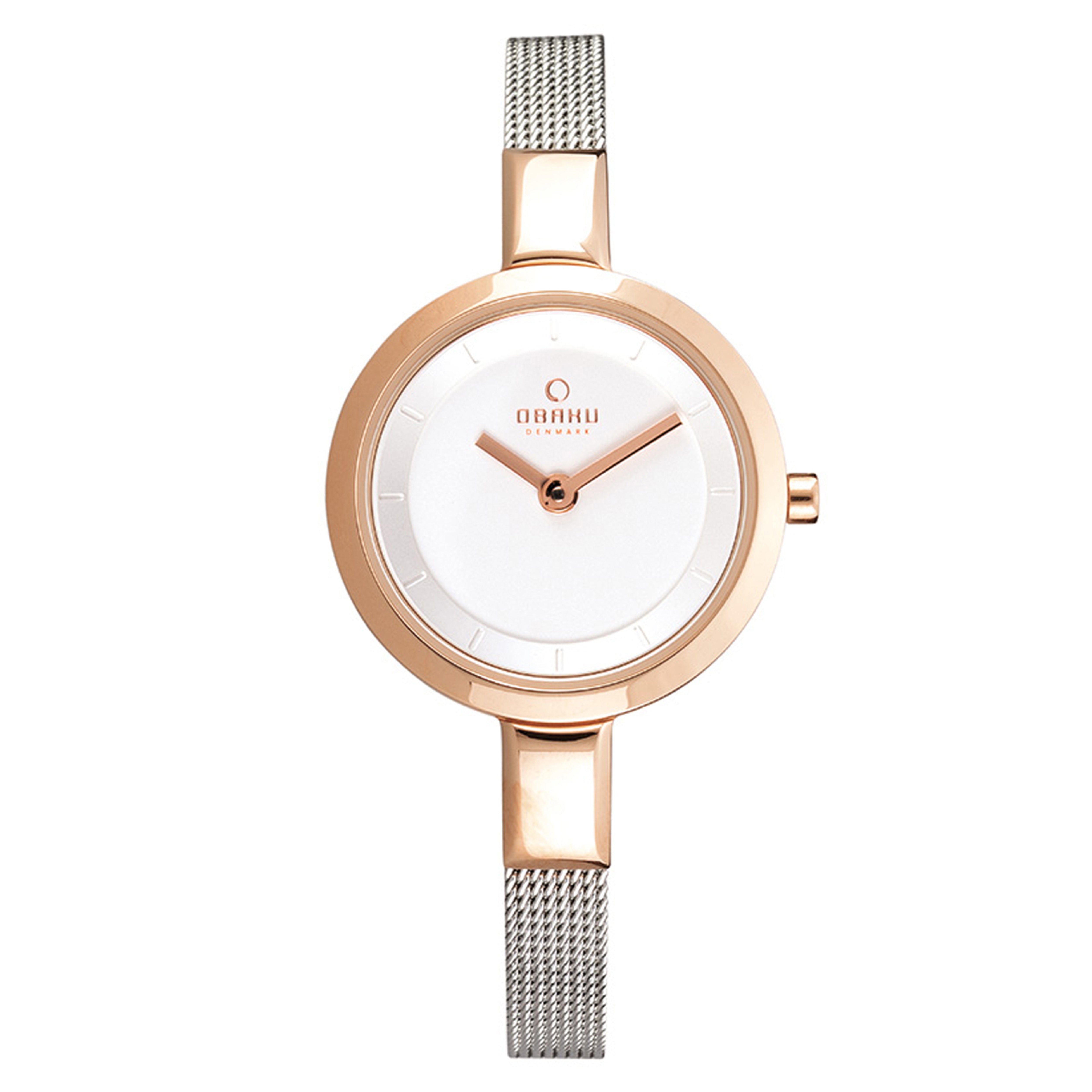 Hiyath - Obaku Siv Rose-Bi Analog Silver Round Dial Women's Watch ...